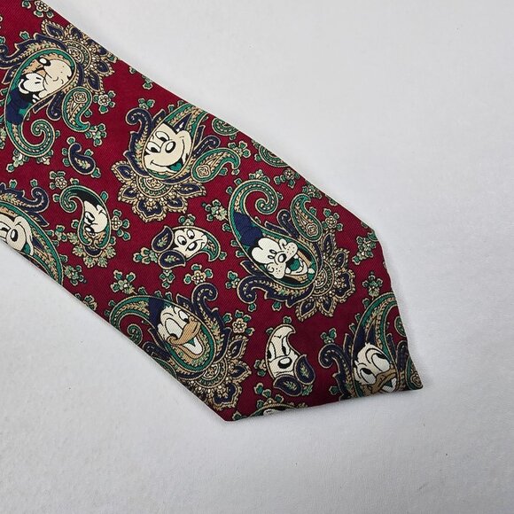 Disney | Accessories | Vintage Disney Tie Mens Adjustable Mickey Mouse ...